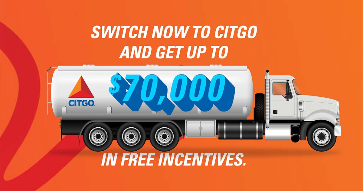 Going CITGO | Switch now to CITGO and get up to $70,000 in free incentives.